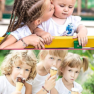 Hicarer Big Sis Gift Shiny Bracelet Crystal Charm Bangle Jewelry Wristband with Gift Box Set for Hers Lady(Pink Butterfly)