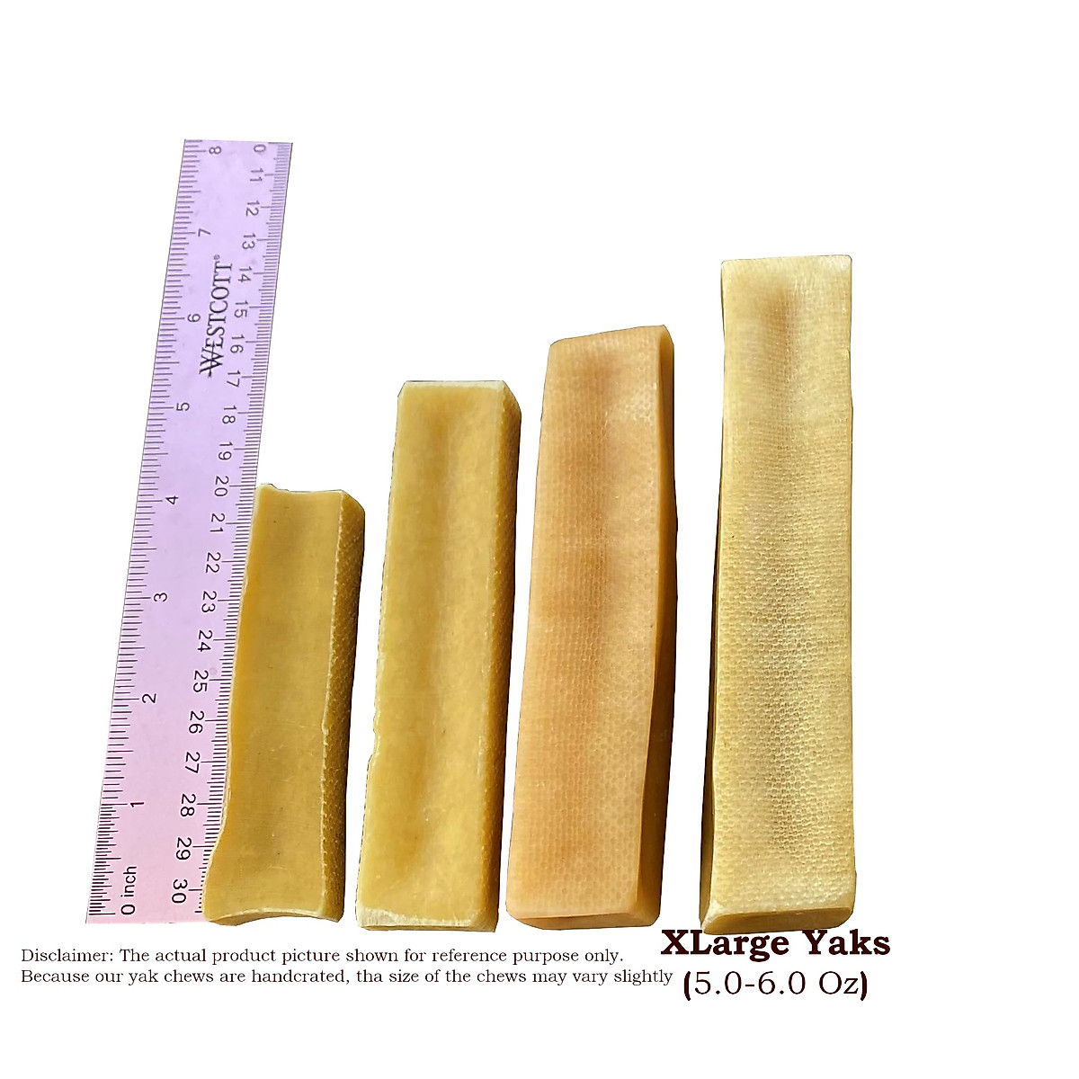 Authentic Himalayan Yak Cheese for Dogs - XLarge (Pack of 2) - Sourced from Pristine Himalayan Foothill, Rawhide-Free, NO preservatives