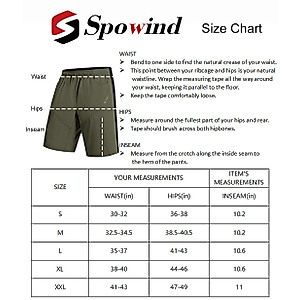 Men's Mountain Bike Shorts 3D Padded Lightweight Loose-Fit Bicycle Cycling MTB Bike Shorts Army Green