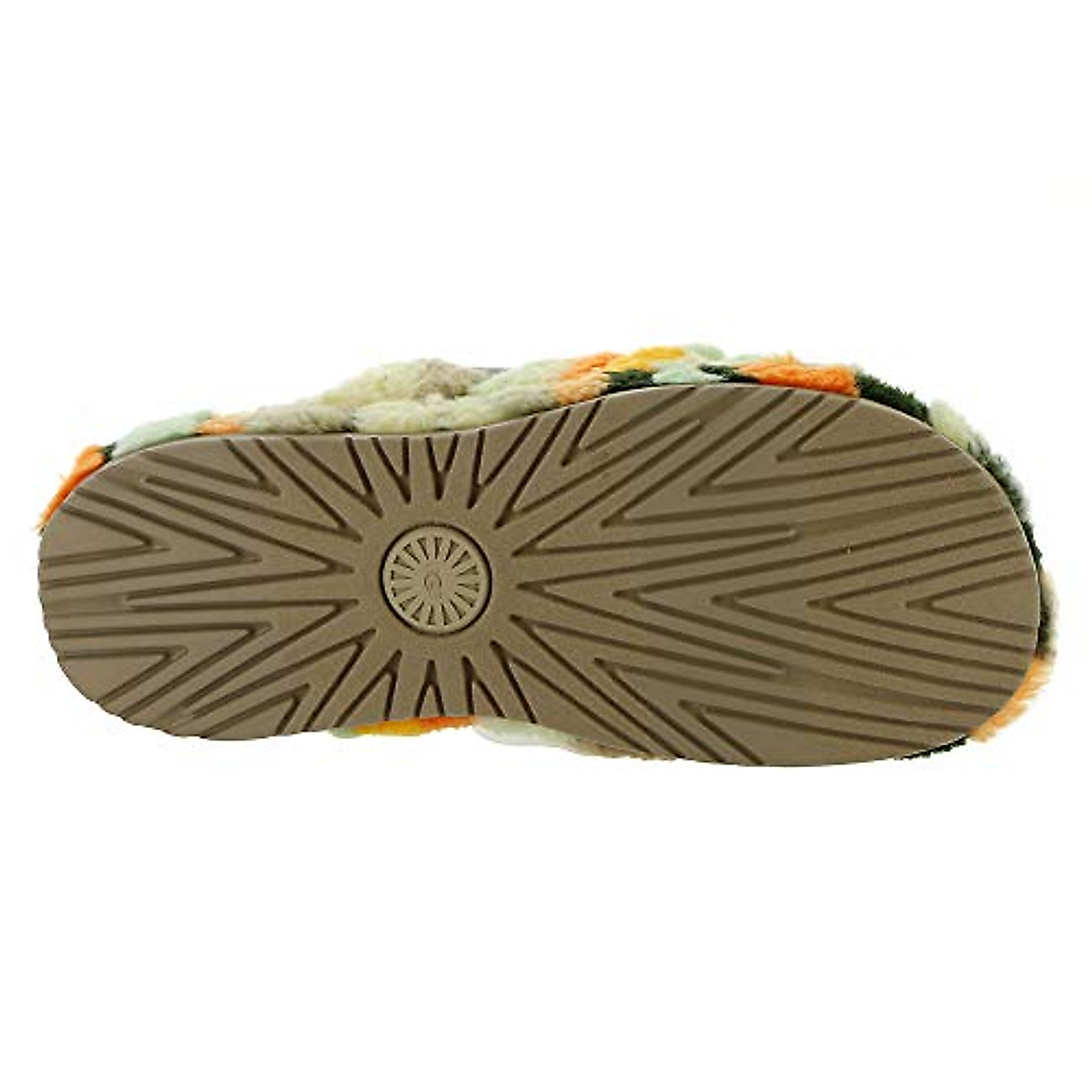 UGG Men's Fluff You CALI Collage Slipper, Olive, 9