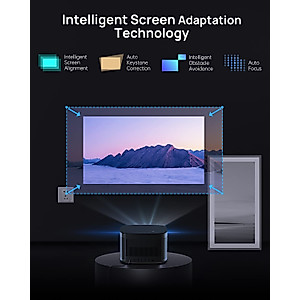 XGIMI Horizon Pro 4K Projector, 2200 ANSI Lumens, Android TV 10.0 Movie Projector with Integrated Harman Kardon Speakers, Auto Keystone Screen Adaption Home Theater Projector