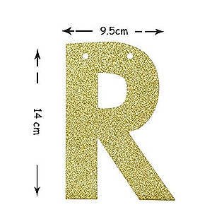 JENSENLIN Lets GO Bananas Letter Banner,Twotti Frutti Birthday Decorations,Banana Theme Birthday Banner for Fruit Birthday Party Decor,Gold Glitter.