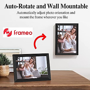 Digital Picture Frames Load from Phone Frameo 10.1 Inch Smart WiFi Digital Photo Frame, 1280x800 IPS LCD Touch Screen, Share Pics & Videos Instantly, for Your Loved Ones (32GB)…