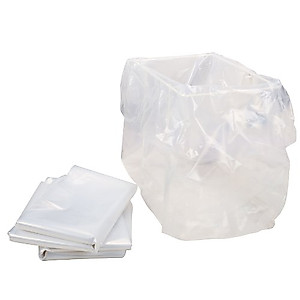 HSM 2117 Shredder Bags, 58 Gallon Capacity, 21 x 17 x 44 Inches,Clear