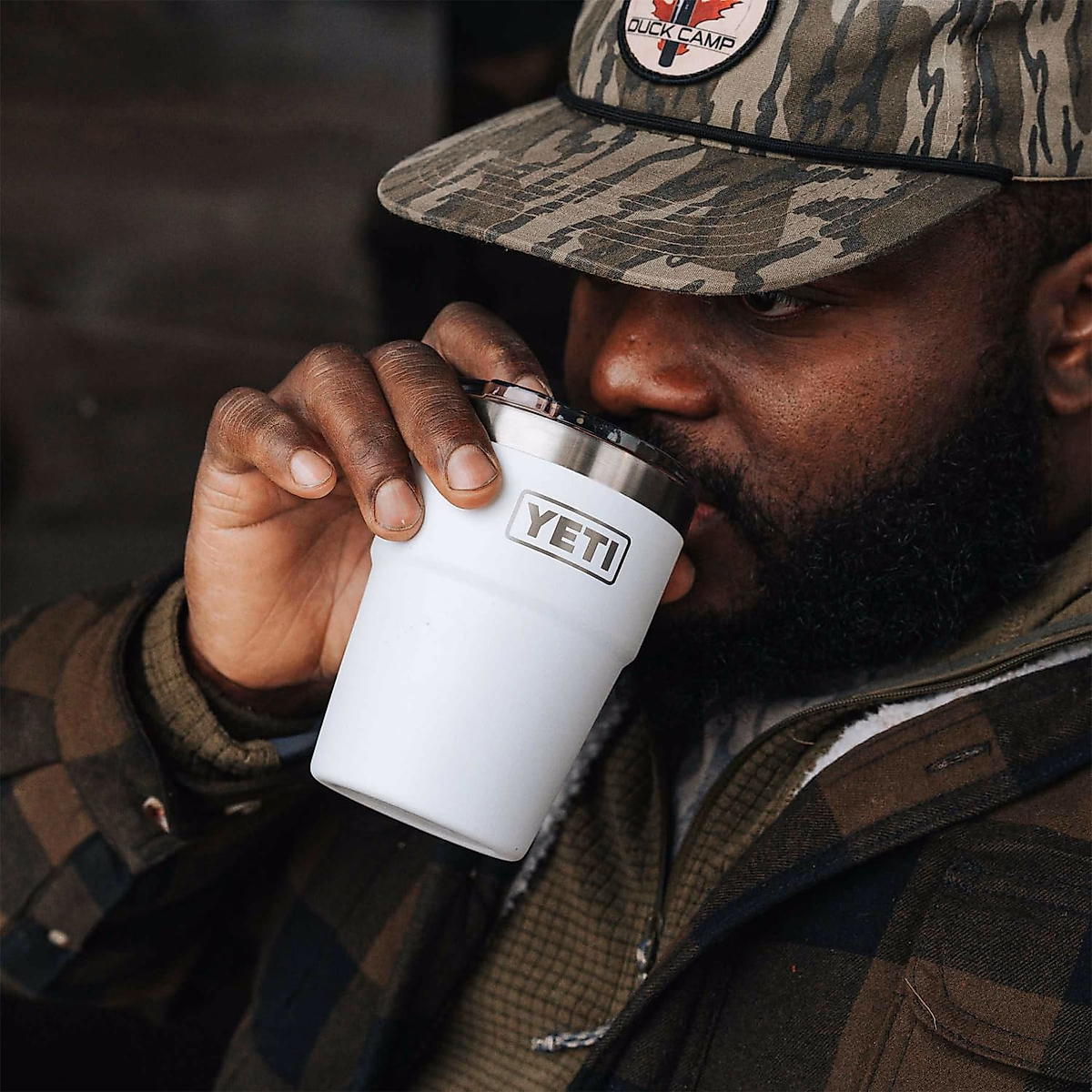 YETI Rambler 16 oz Stackable Tumbler, Vacuum Insulated, Stainless Steel with MagSlider Lid, Firefly Yellow