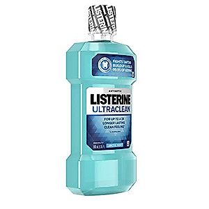 Listerine UltraClean Mouthwash, Arctic Mint - 16.9 oz