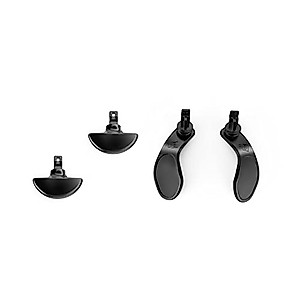 MOJOXR 4pcs Metal Back Paddles for PS5 DualSense Edge Wireless Controller,Two Swappable Sets Original Replacement Accessories for Playstation 5 Edge Controller,Enhanced Video Game Control (Black)