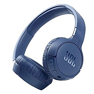 JBL Tune 660NC: Wireless On-Ear Headphones with Active Noise Cancellation - Blue (Renewed)