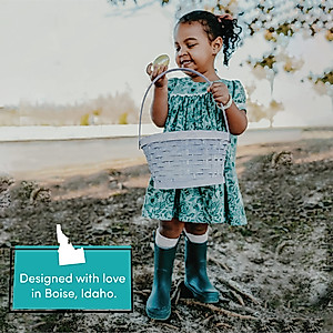 Lone Cone Elementary Collection - Premium Natural Rubber Rain Boots with Matte Finish for Toddlers and Kids, Leap Frog Green, Little Kid 2