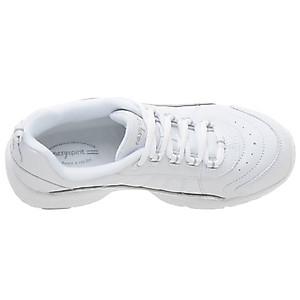 Easy Spirit womens Punter Sneaker, White 130, 7.5 US