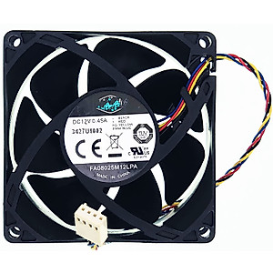 CPU Cooling Fan FA08025M12LPA for HP Envy 700-410 A6000 P7 H8 644724-001 DC 12V 0.45A 4-Wire 4-Pin 8CM 8025 Cooling Fan PWM Silent Fan