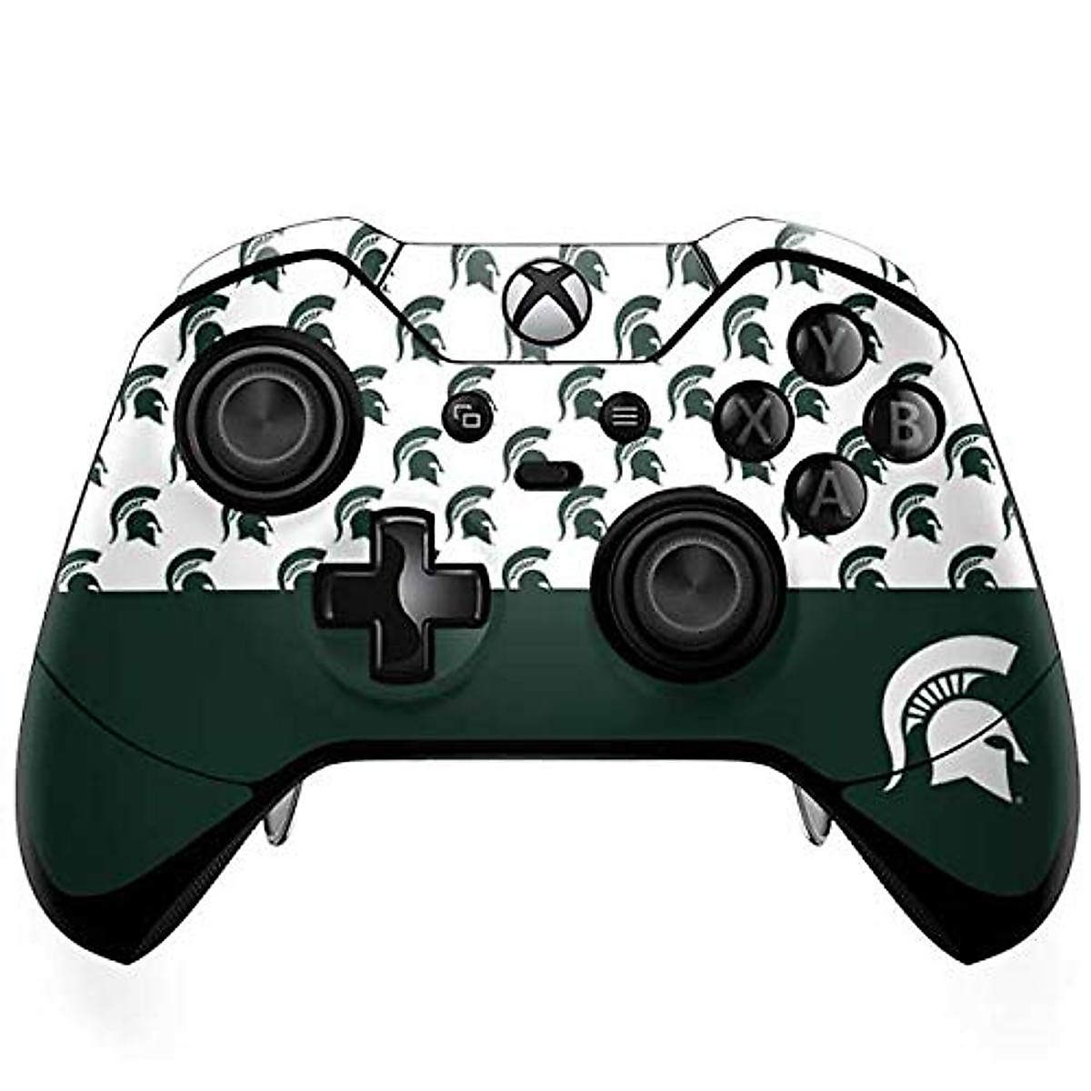 Skinit Decal Gaming Skin compatible with Xbox One Elite Controller - Officially Licensed College Michigan State University Spartans MSU Split Design