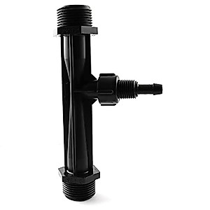 LQ Industrial 3/4Inch Black Irrigation Venturi Fertilizer Injector Agriculture Irrigation Device Tool