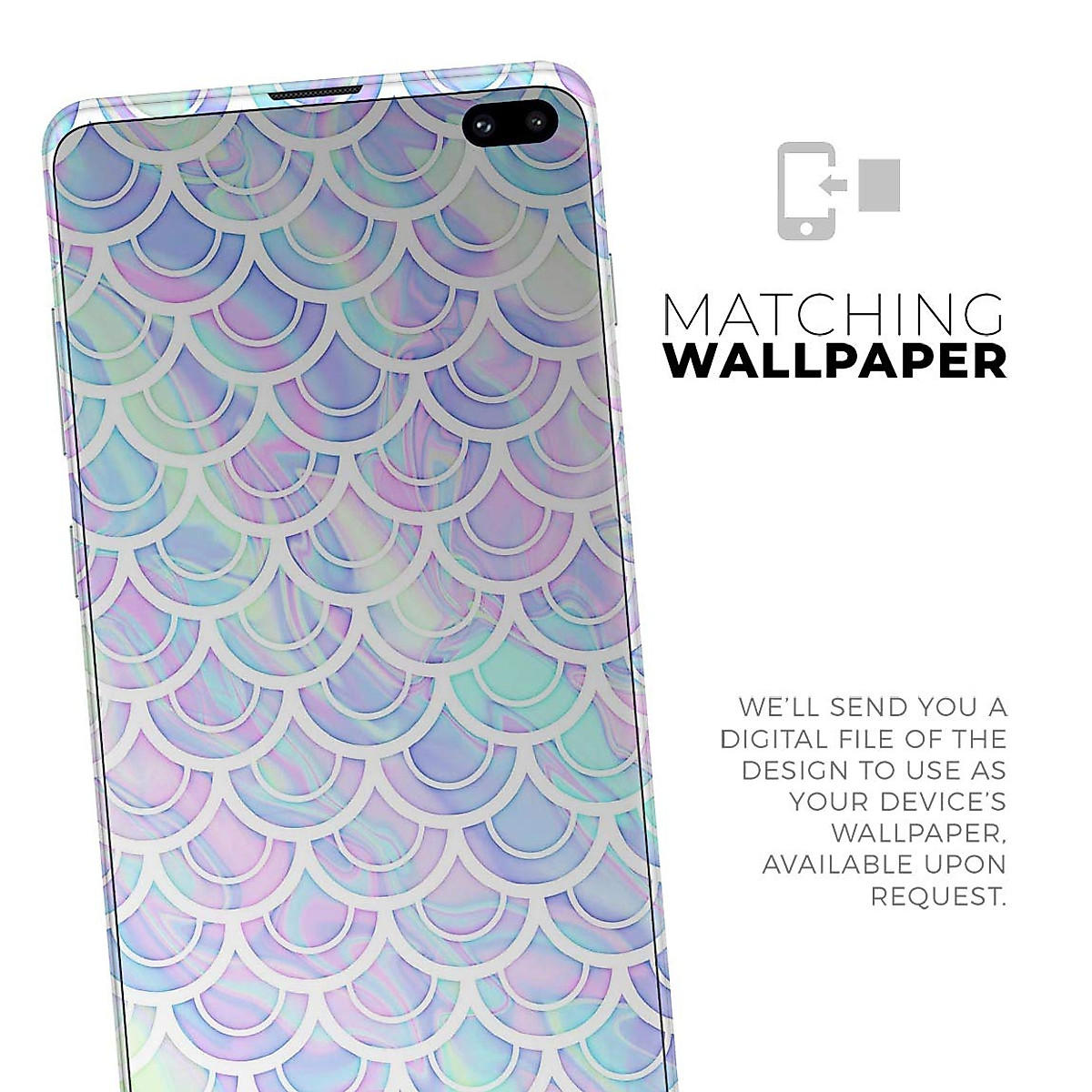 DesignSkinz Iridescent Dahlia v9 Protective Vinyl Decal Wrap Skin Cover Compatible with The Samsung Galaxy S20 (Screen Trim & Back Glass Skin)