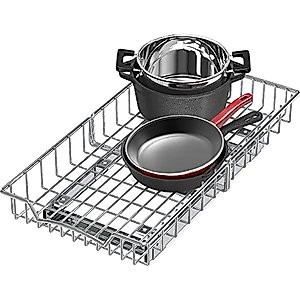 Simple Houseware Cabinet Pull Out Sliding Shelf Drawer Organizer (11”W x 21”D)