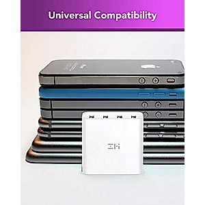 ZMI PowerPlug 4-Port 35W USB Wall Charger Power Adapter, Portable with Foldable Prongs for iPhone, iPad, Samsung Galaxy, and More