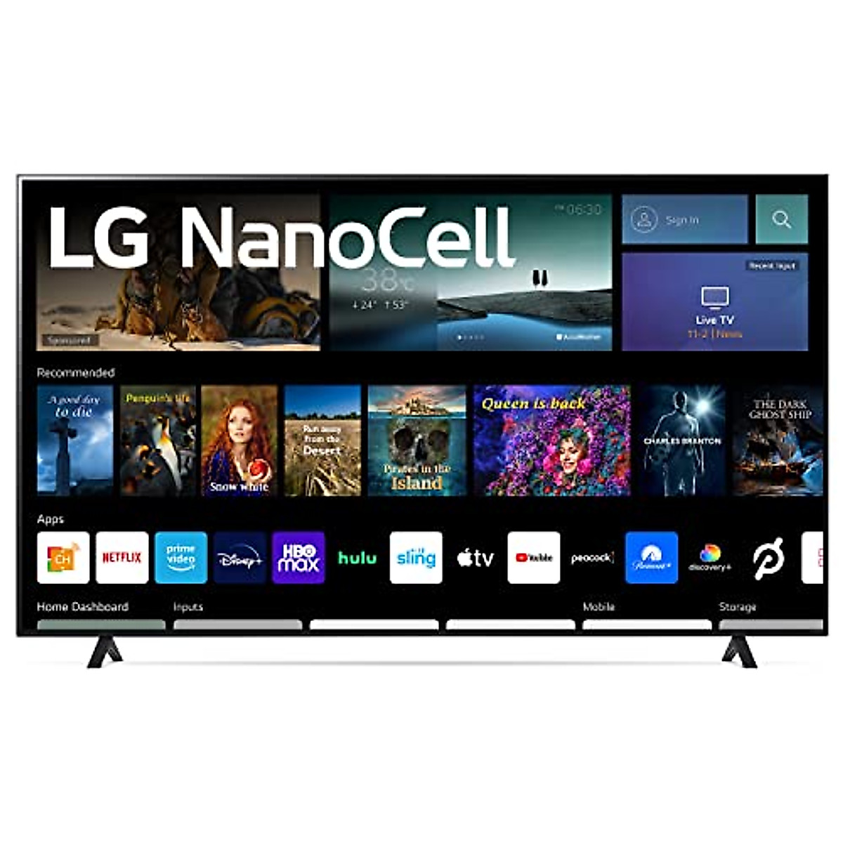 LG NANO75 Series 55-Inch Class Smart TV 55NANO75UQA - 2022 AI-Powered 4K, Alexa Built-In