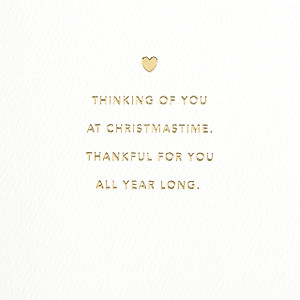 Hallmark Signature Christmas Card (Thankful All Year Long)