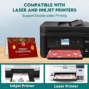 100 Pack White Blank Cards and 100 Pack Envelopes 4x6, Note Greeting Cards and Envelopes Set, Folded Cardstock with Self-Seal Envelopes for DIY Greeting Thank you Cards, Invitations in All Occasions