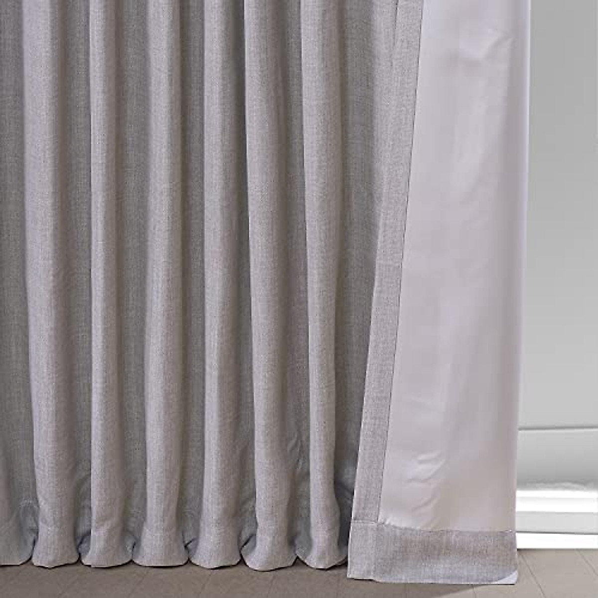 HPD Half Price Drapes Extra Wide Linen Room Darkening Curtain (1 Panel) 100 X 120, BOCH-LN1858-120-DW, Clay