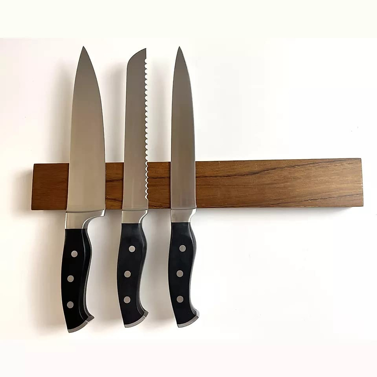 Knife Holder Wall Acacia Wood, Powerful Magnetic Knife Holder For Wall To Save Kitchen Space, This Knife Magnetic Strip Has A Great Magnetism, This Is Modern And Elegant Magnetic Knife Strip.