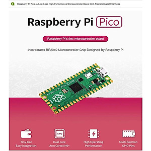 Raspberry Pi Pico Kit Microcontroller Based on Raspberry Pi RP2040 Dual-core ARM Cortex M0+ Low-Cost High-Performance-2pcs