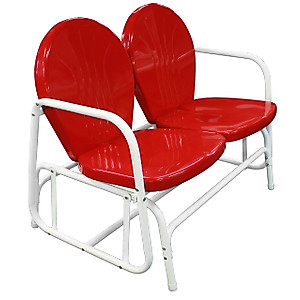 Leigh Country TX 93512 RED/White Retro Double Glider