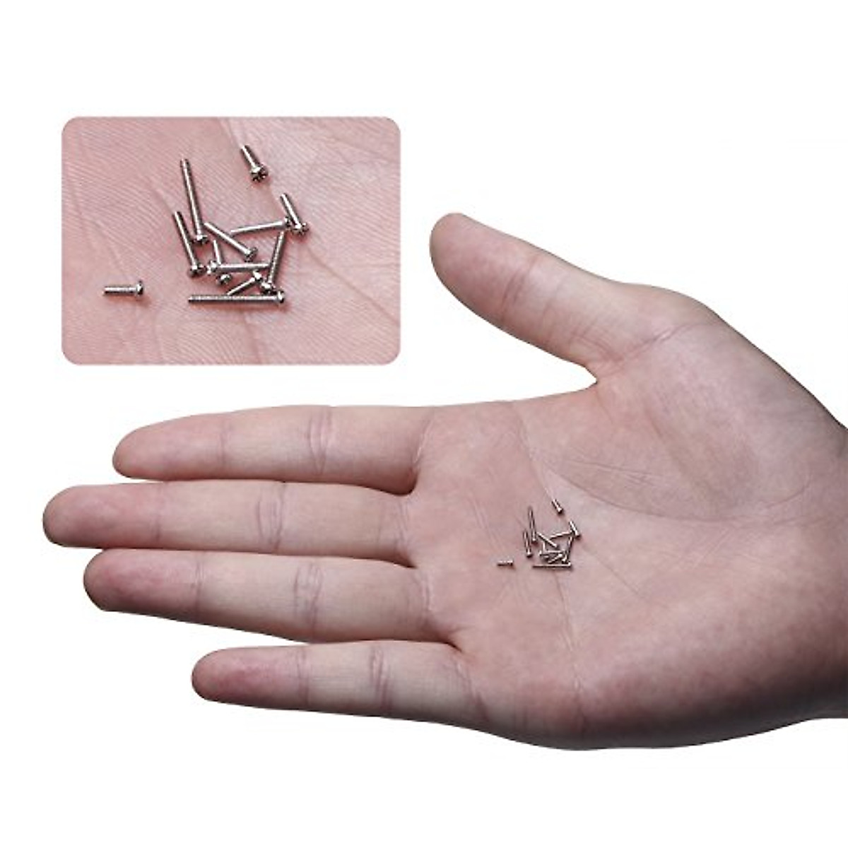 Mini Skater 23 Size Nickel Plating Tiny Eyeglass Screws Sunglass Spectacles Watch Repair Replace Micro Parts Assortment kit,1650PCS