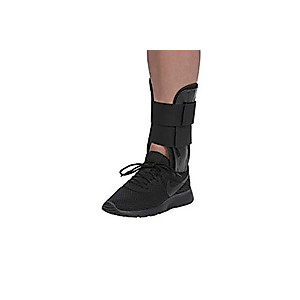 United Ortho US8813F Foam Stirrup Ankle Brace, Large, Black
