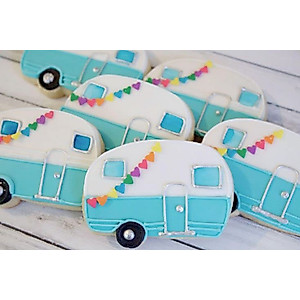 Trailer Glamper RV Camper 4 Inch Cookie Cutter from The Cookie Cutter Shop – Tin Plated Steel Cookie Cutter – Made in the USA