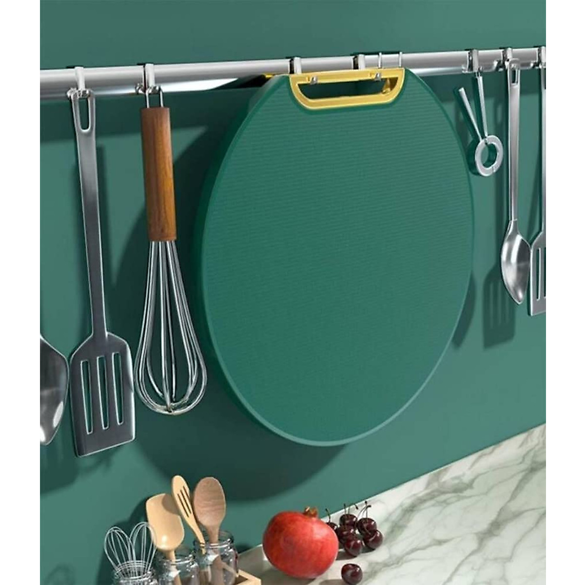 LUREASY Plastic Cutting Board Set of 3, Large Food Chopping Boards, Cutting Boards for kitchen Dishwasher Safe, Chop Meat, Veggies w/Easy Grip Handles