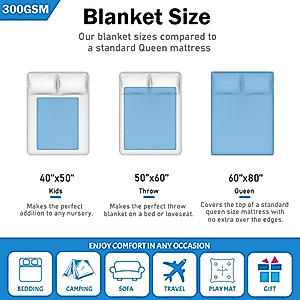 Butterfly Throw Blanket for Womens, Butterfly Gifts for Women, Soft Cozy Lightweight Butterfly Flannel Blankets and Throws for Couch Bed ( 60" x 80", Blue Butterfly )