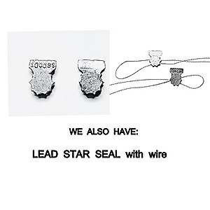 Utility Meter round LEAD Seal, 200 Pcs. 3/8” - 10 mm. Diameter with Wire 12”. Industrial grade. Unnumbered. Adjustable. Meter Gas, Water, Free and Quick Delivery. BFSEALS