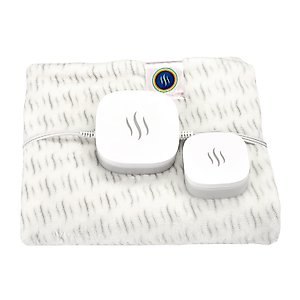 Hidden Heat Electric Couch Cushion Warmer by Spotwarm; Wireless RF Remote, Microplush Flannel Heated Seat or Single User Bed Warmer 17” by 20”
