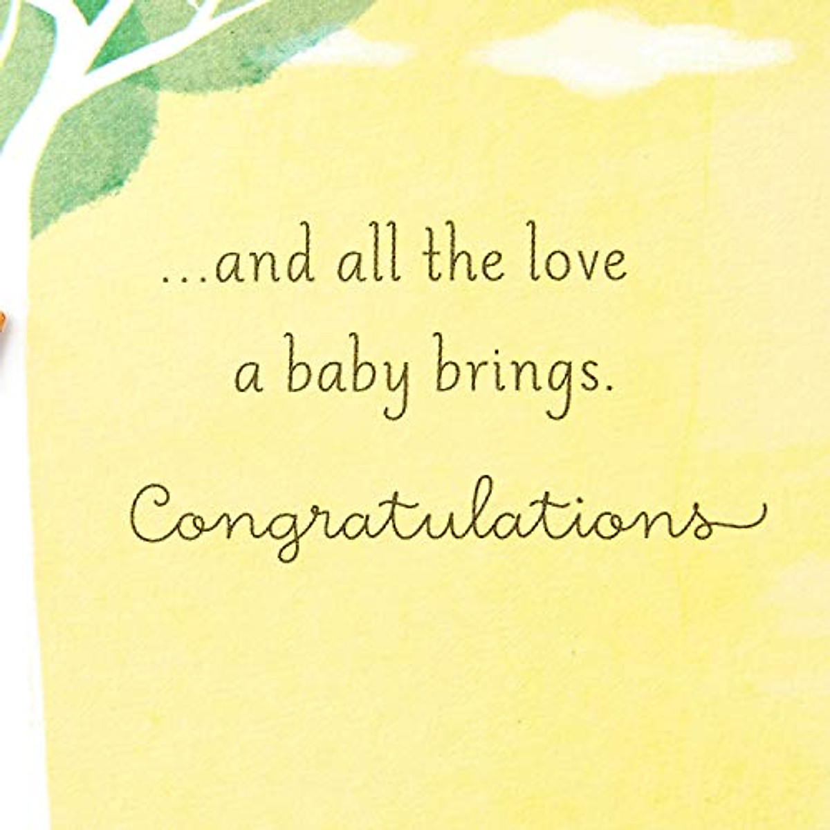 Hallmark Paper Wonder Paper Craft Baby Shower Card (Tiny Things)