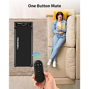 Walking Pad Treadmill Under Desk for Home/Office, Portable Walking Treadmill 2.25HP, Walking Jogging Machine Remote Control with 265 lbs Weight Capacity