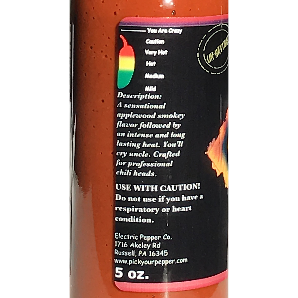 Ghost Pepper Hot Sauce Wicked Tickle XXX Extreme Heat Worlds Hottest Chipotle Sauce