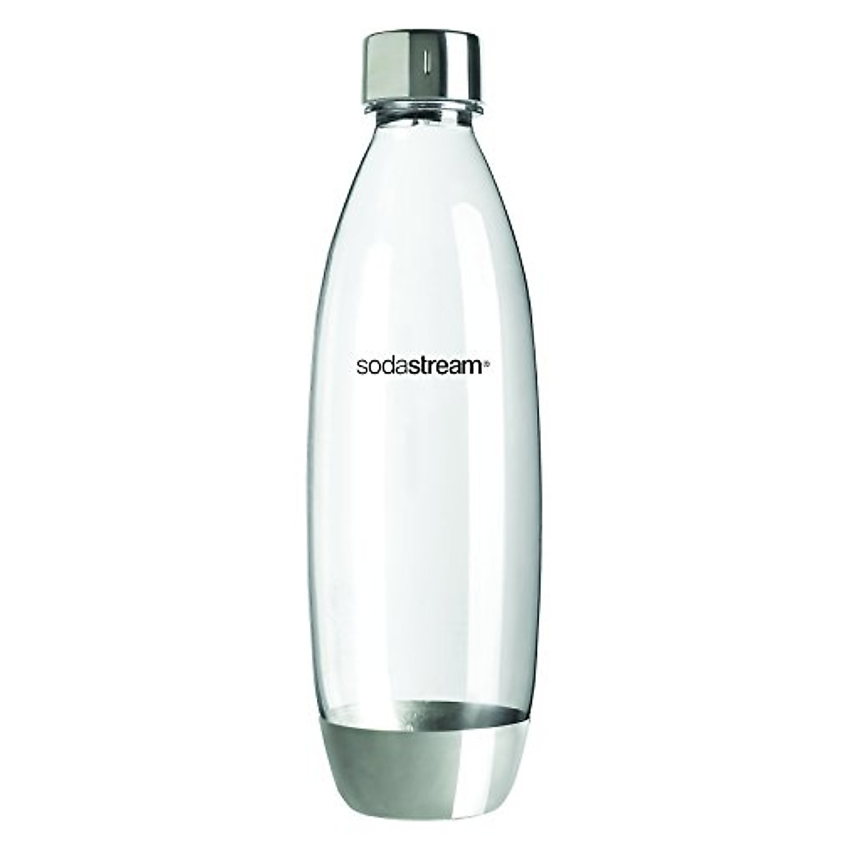 SodaStream 1L Slim Metal Carbonating Bottle, Single