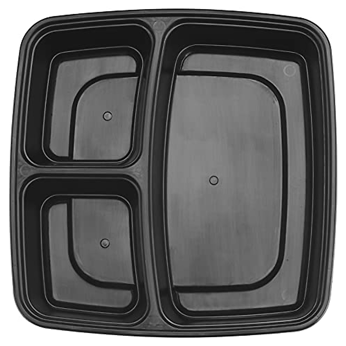 T TIYA Dishwasher Safe - Leak-Proof for Restaurants & Meal Prep - 48 oz Bulk 150 Pack with Lids - BPA-Free