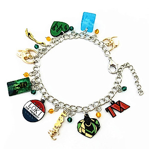 MenglisiEyiryriE Lok Superhero vengers Charm Bracelet Gifts for Girl Woman