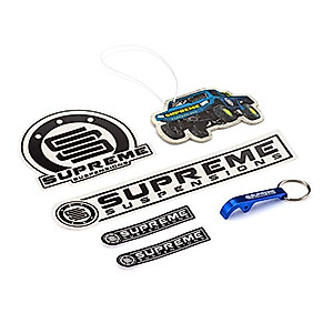 Supreme Suspensions - Universal Heavy-Duty Multi-Function Hitch Skid Plate Compatible with 2" Hitch Receivers | Includes 1x 3/4" D-Ring Shackle with Isolators - Black