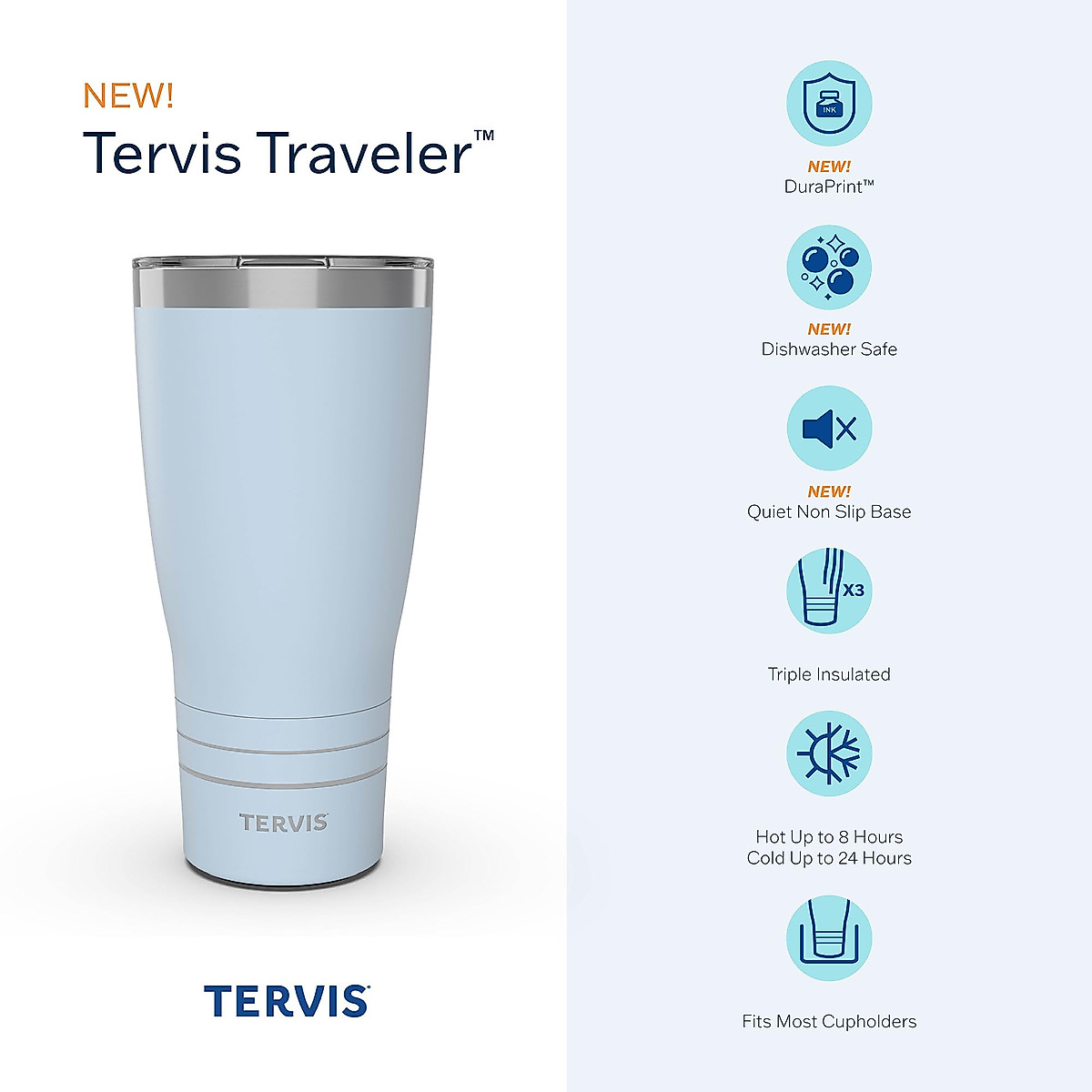 Tervis Traveler Harry Potter Deathly Hallows Triple Walled Insulated Tumbler Travel Cup Keeps Drinks Cold & Hot, 30oz, Stainless Steel