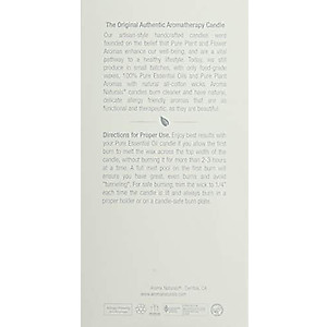 Aroma Naturals Holiday Essential Oil Vanilla & Peppermint Scented Pillar Candle, Cool Wish, 2.75 inch x 5 inch