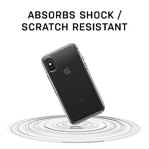 OtterBox IPhone Xs AND IPhone X Symmetry Series Case - CLEAR, Ultra-Sleek, Wireless Charging Compatible, Raised Edges Protect Camera & Screen