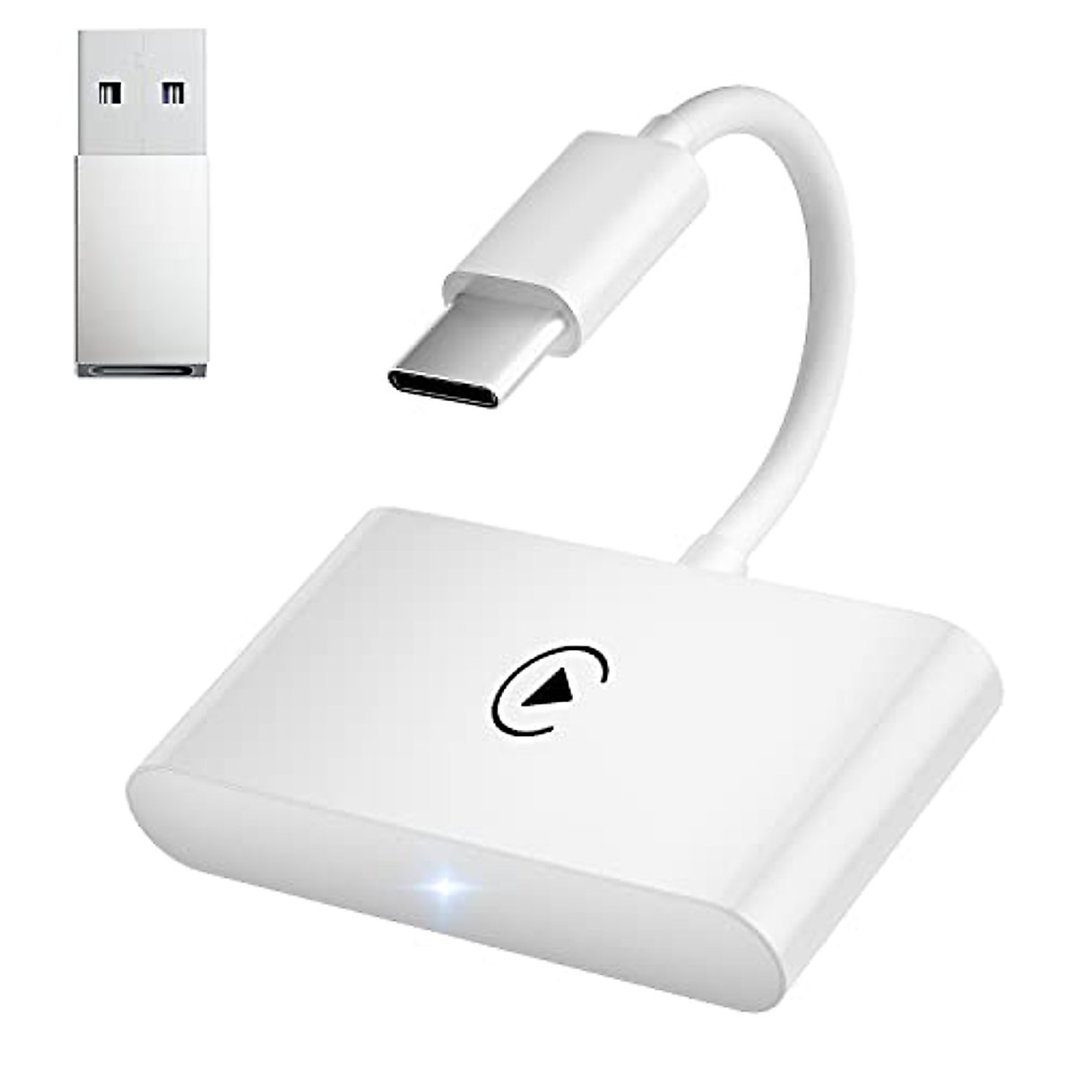 Wireless CarPlay - Wired CarPlay Convert Cars Wireless CarPlay，Wireless CarPlay Adapter，Apple CarPlay Wireless Adapter，Wireless Fast and Easy Use Fit for Cars from 2015 & iPhone iOS 10+(White)