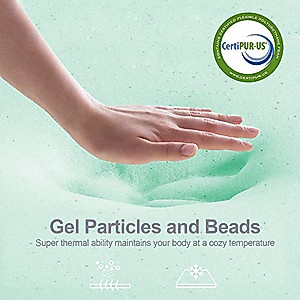 LINCELLI 3 Inch Memory Foam Mattress Topper Queen | Select High Density Supportive Memory Foam Pad | Firm Mattress Topper