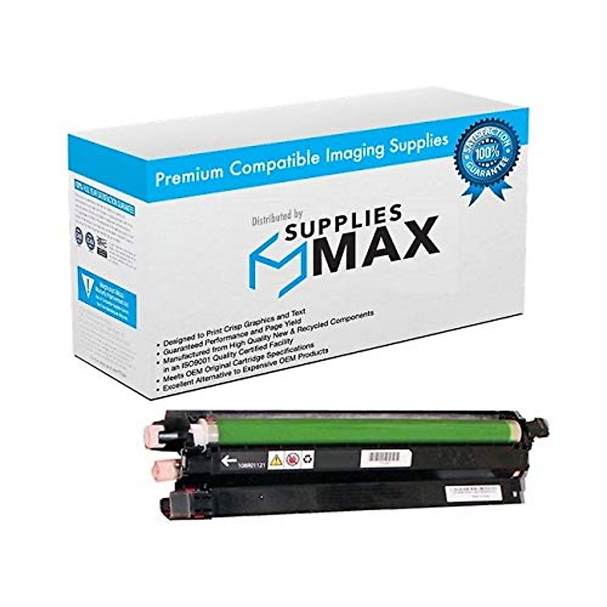 SuppliesMAX Remanufactured Replacement for Phaser 6600/VersaLink C400/C405/WorkCentre 6605/6655 Series Black Drum Unit (60000 Page Yield) (108R01121K)