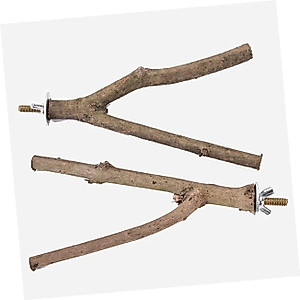 Balacoo 2 Sets Stand Bar Accessories Bird Stand Fixator Birdcage Supplies Hamster Springboard Screws Bird Nest Screws Nut Dog Eye Wipes Hamster Supplies Nuts Metal Chinchilla Screw Bit