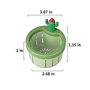 2Pcs Cactus Kitchen Sink Drain Strainer, Cactus Sink Filter Sink Strainer Basket Kitchen Sink Drain Basket Food Catcher Easy Lifting and Automatic Dumping Sink Filter