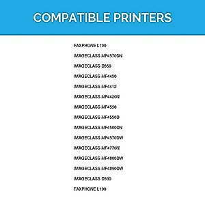 LD © Compatible Replacement for Canon 128 (3500B001AA) Black Laser Toner Cartridge for Canon FaxPhone and ImageClass Printers